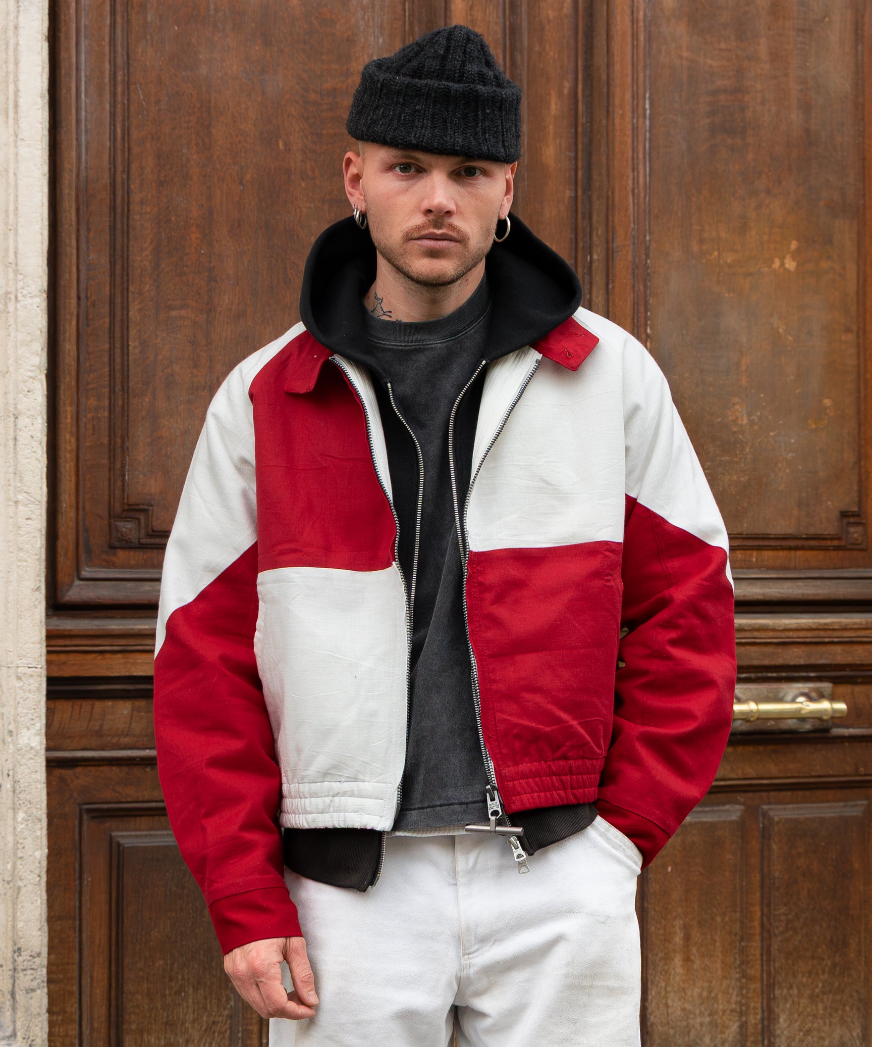 REWORK® FLAG JACKET - RED / WHITE | BRUT PARIS 03 | Worldwide shipping ...