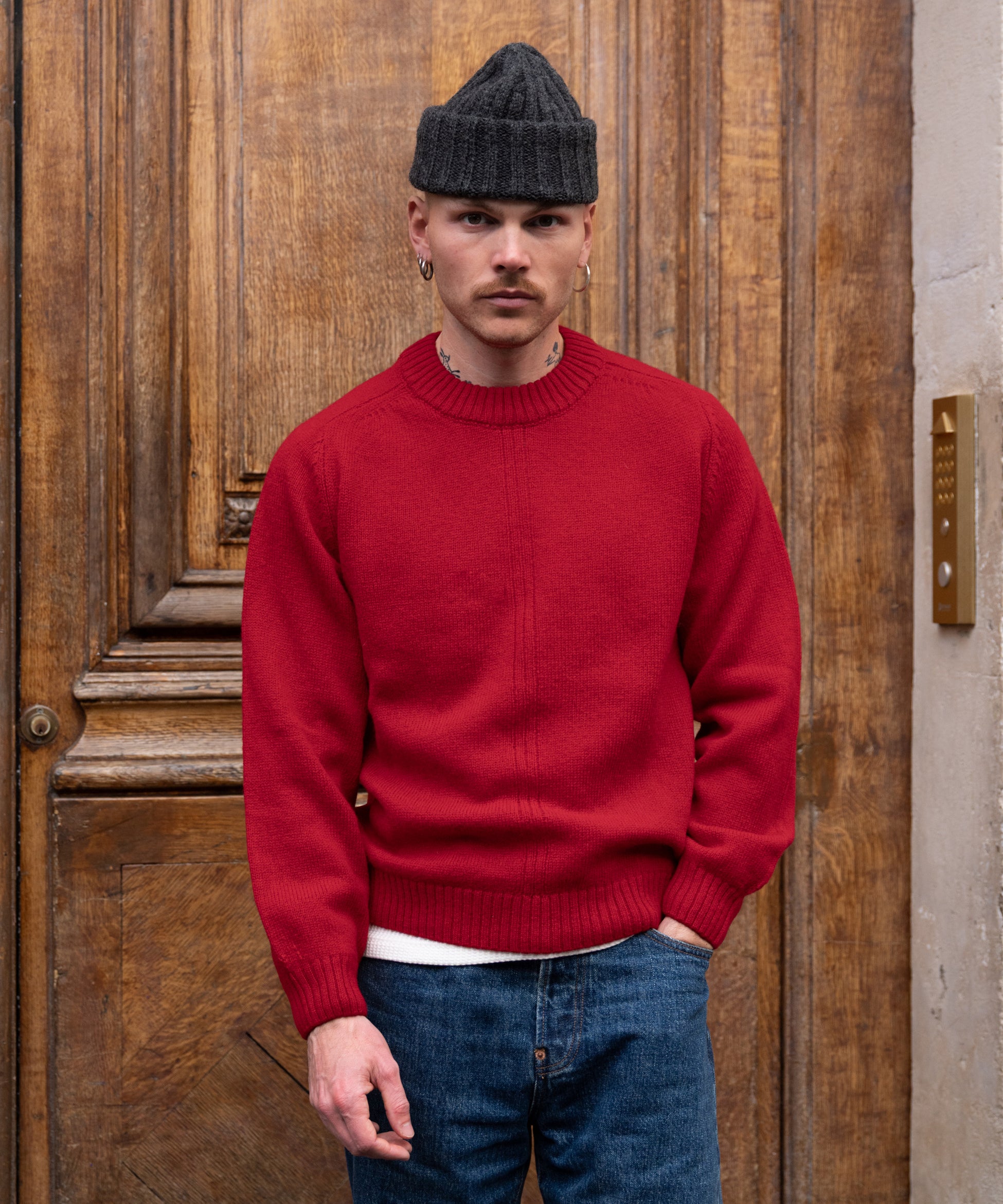 THE SHETLAND SWEATER - RED | BRUT CLOTHING – BRUT Clothing