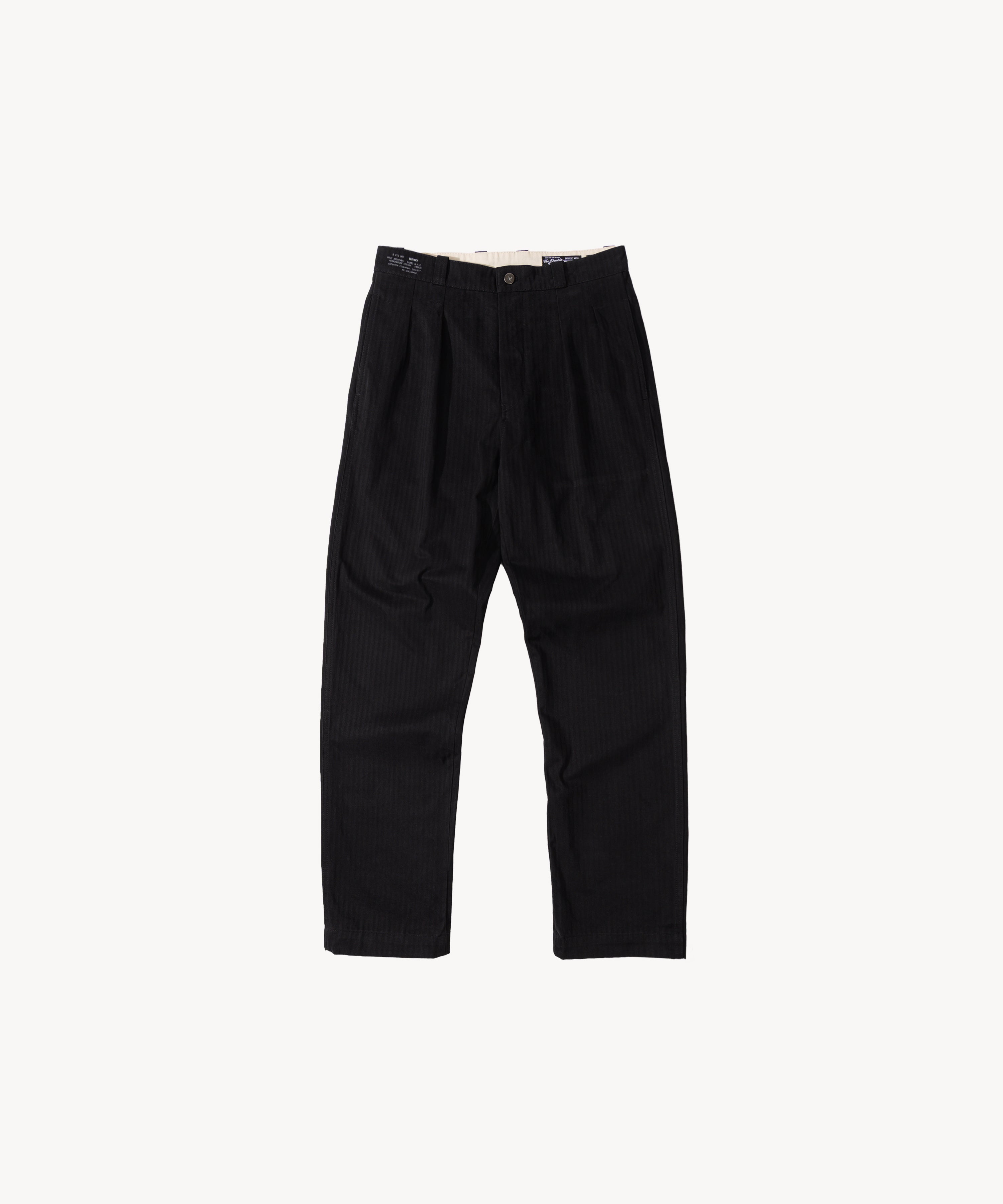 THE DOUBLE PLEAT PANTS - BLACK | BRUT Clothing