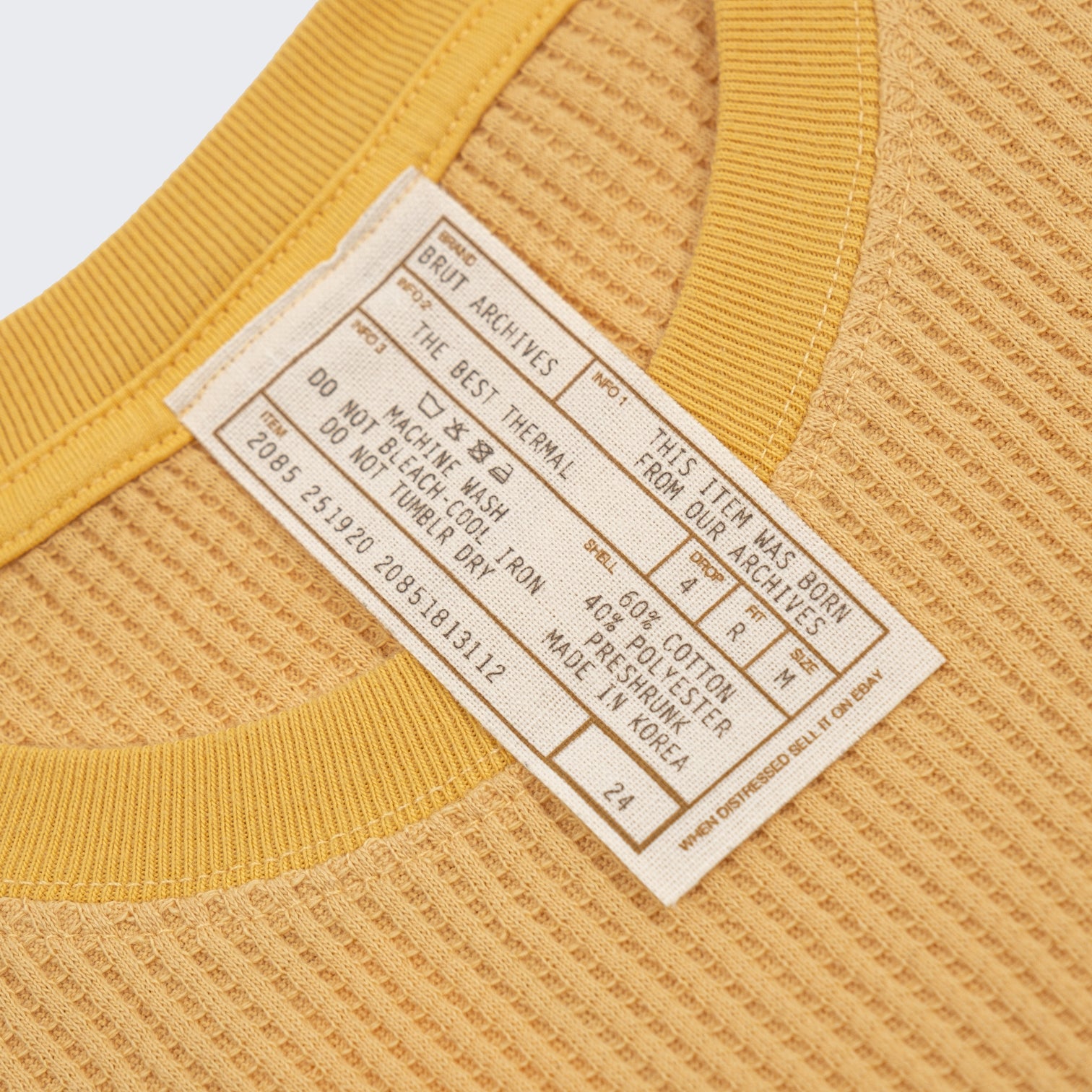 THE BEST THERMAL - YELLOW | BRUT Vintage Shop | Worldwide shipping ...