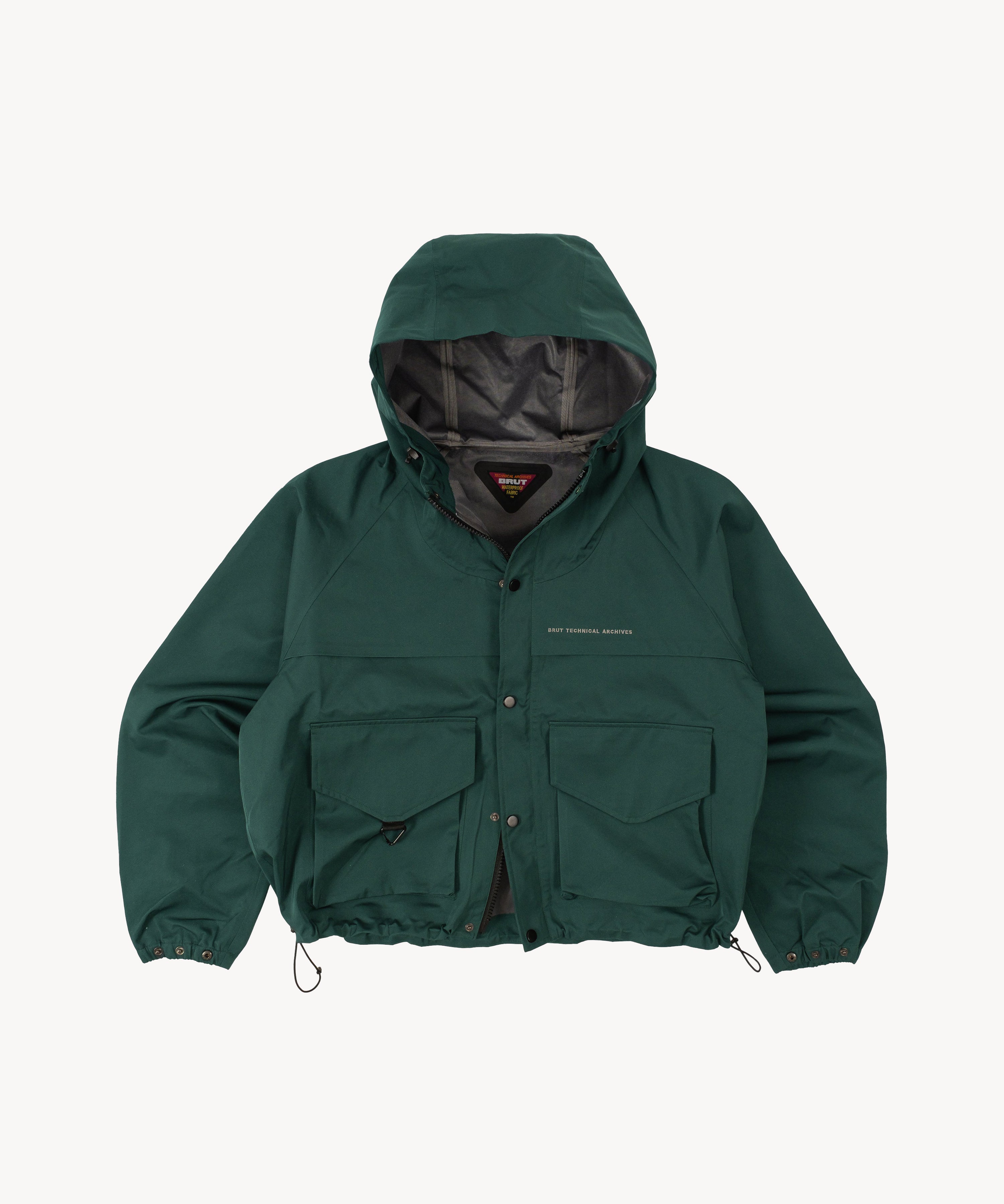 THE RAIN CROPPED JACKET - FOREST GREEN | BRUT CLOTHING – BRUT Clothing