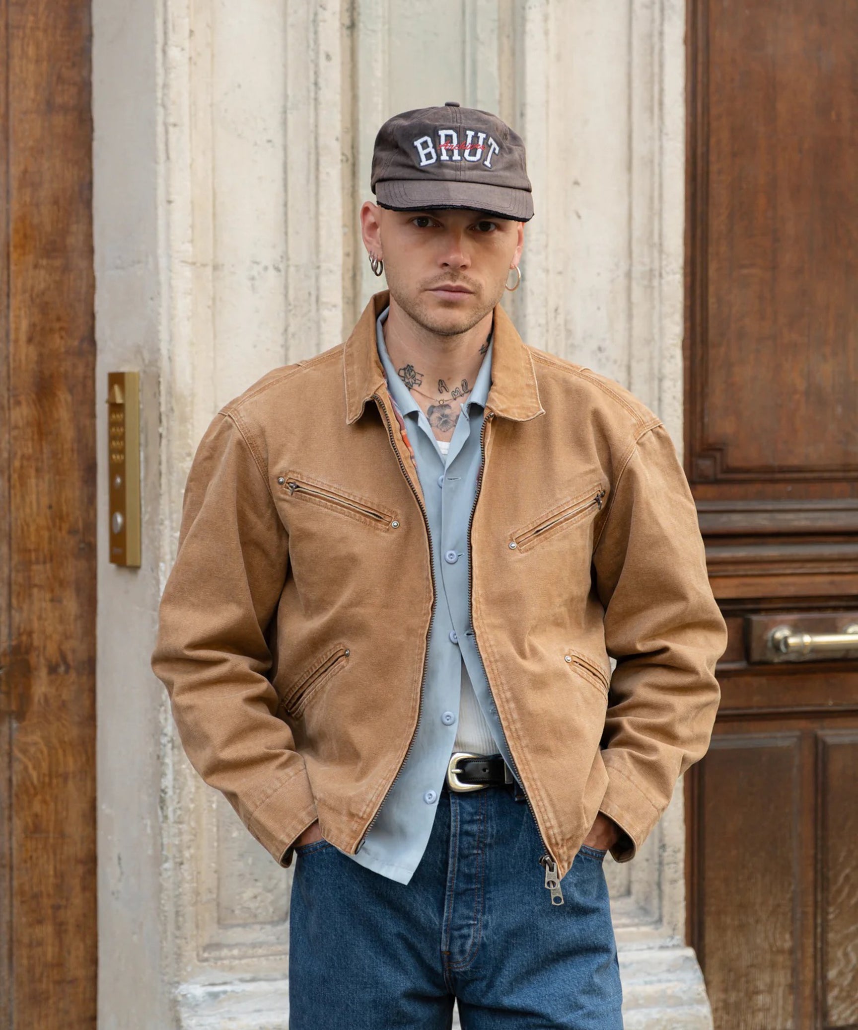 THE BEIRING JACKET - DUCK BROWN | BRUT PARIS 03 | Worldwide shipping ...