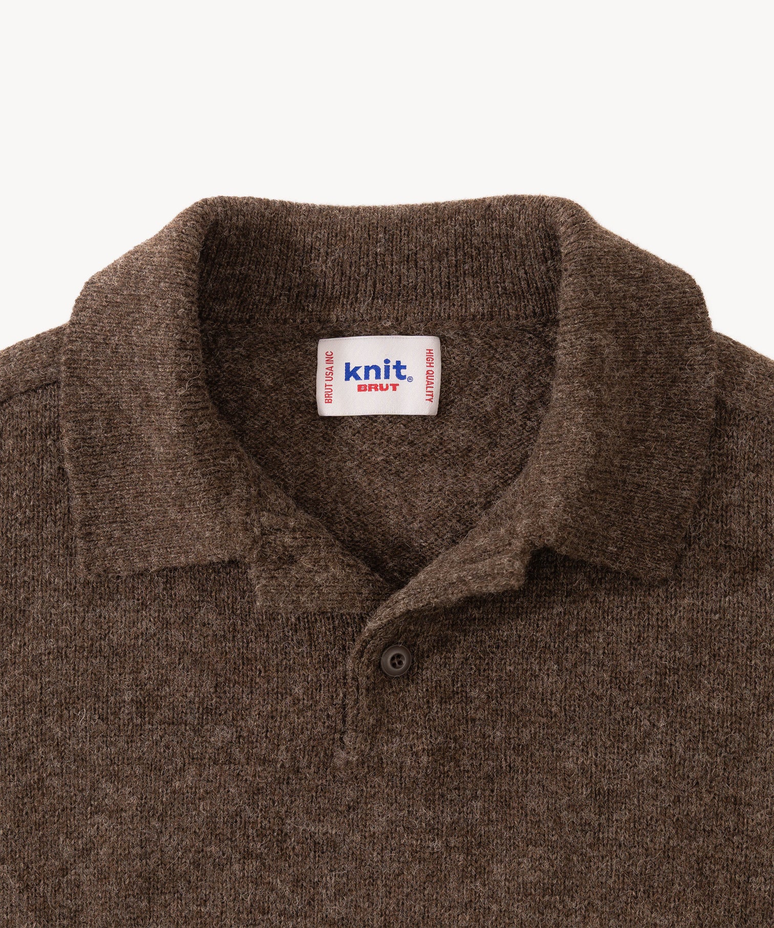 Shetland Polo Raglan Cropped Knitwear | BRUT – BRUT Clothing