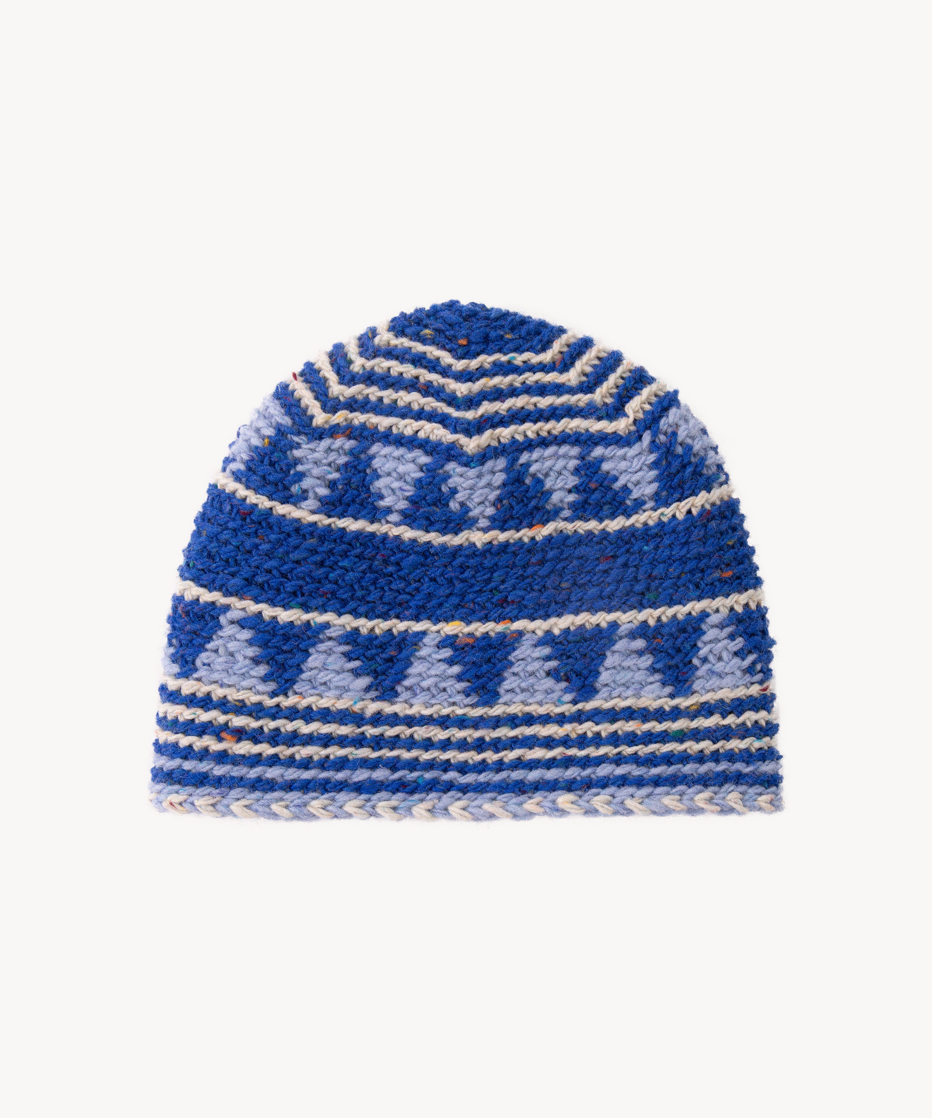 THE HAND-KNIT WATCH CAP - BLUE | BRUT PARIS 03 | Worldwide shipping ...